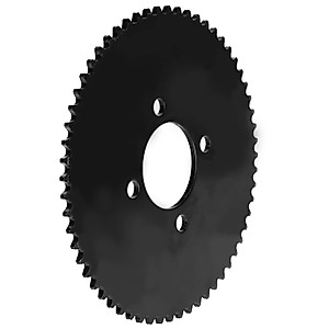 YOXUFA 60 Tooth Sprocket 35 Chain 51mm Bore Replacement for Go Cart Kart Predator 79cc 212cc 420cc 6.5hp 13hp Engine Go Cart Kart Drift Trike ATV Heavy Duty Steel Powersports Accessoried Parts