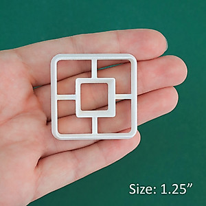 Square Donut Polymer Clay Cutters