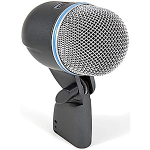 Shure BETA 52A Kick Drum Microphone - Supercardioid Dynamic Mic with High Output Neodymium Element, Locking Stand Adapter, Durabl Steel Mesh Grille and Shock Mount