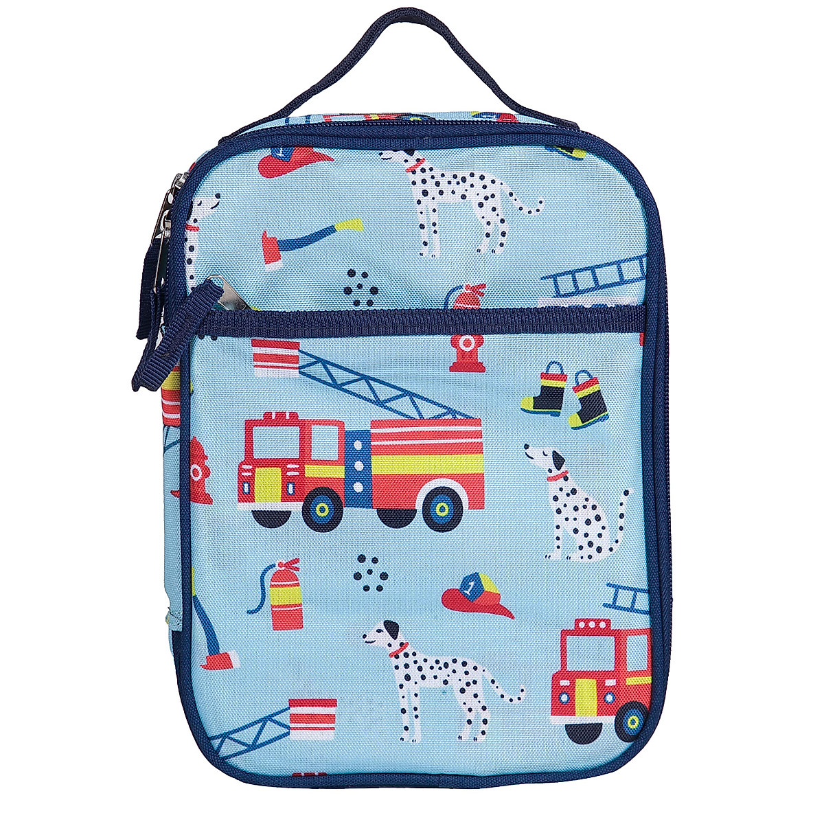 Wildkin Day2Day Kids Backpack Bundle with Lunch Box Bag (Firefighters)
