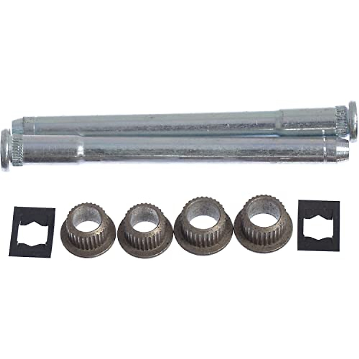 APDTY 814376 Door Hinge Pin and Bushing Kit - 2 Pins, 4 Bushings, 2 Clips Replaces 93356553