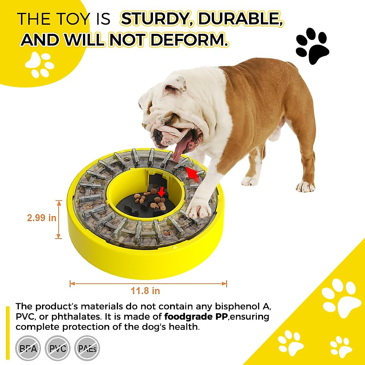 Mankoda Dog Puzzle Toys & Slow Feeder Dog Bowls, Dog Toys for Slow Down Eating and Maintain The Gastrointestinal Health, Improve IQ and Reduce Boredom