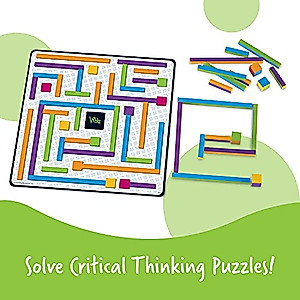 Learning Resources iTrax Critical Thinking Game - 69 Pieces, Ages 6+ Brainteaser Games for Kids, Develops Critical Thinking Skills, Board Games