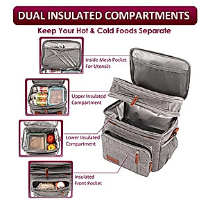 Asani Insulated Lunch Bag for Women Men Large Lunch Box Leak-proof Soft Cooler Tote Bag