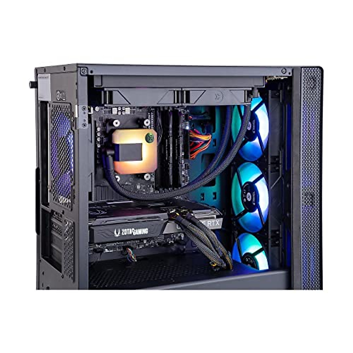 ZOTAC Gaming MEK Hero G1 A5837 Liquid Cooling Gaming PC Desktop AMD Ryzen 7 5800X, GeForce RTX 3070 8GB, 16GB 3200MHz DDR4, 1TB M.2 NVMe SSD, 1TB HDD, WiFi + Bluetooth - ‎GH3070A5800X01BL-U-W2B