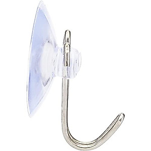 Juvale Mini Clear Suction Cup Hooks, 0.19 Inches (30 mm, 100 Pack)