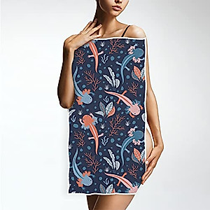 Anyangquji Hand Towels Soft Absorbent Bath Large Hand Towels for Bathroom Kitchen Hotel Spa Hand Towels 15"X30" (Axolotl)