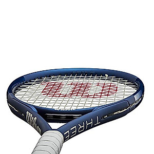 Wilson Triad Three Unstrung Performance Tennis Racket - Grip Size 3-4 3/8"