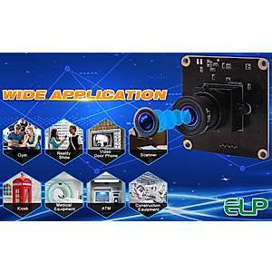 ELP 2MP High Speed USB Camera Module for Computer 1080P Mini UVC USB2.0 Webcam Board CMOS OV4689 Video CCTV Industrial PC Camera for Laptop High Frame 260fps 120fps 60fps Lightburn Camera