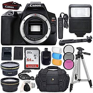 Canon EOS Rebel SL3 DSLR Camera (Body Only) + Accessory Bundle (Renewed)