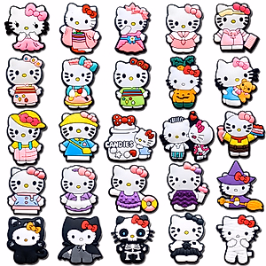 25Pcs Cute Cartoon Charms for Shoe, Cartoon Shoe Charms for Clogs Sandals Decoration