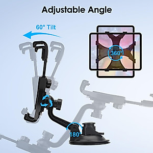 Linkstyle Car Tablet Holder, Suction Cup Car iPad Holder Dashboard Windshield Tablet Car Mount for 7-10.5in Tablets