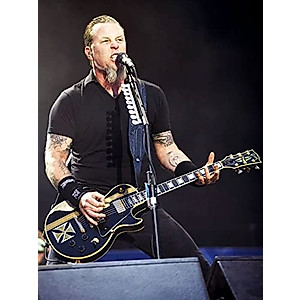 Miniature Guitar James Hetfield Metallica Iron Cross Distressed