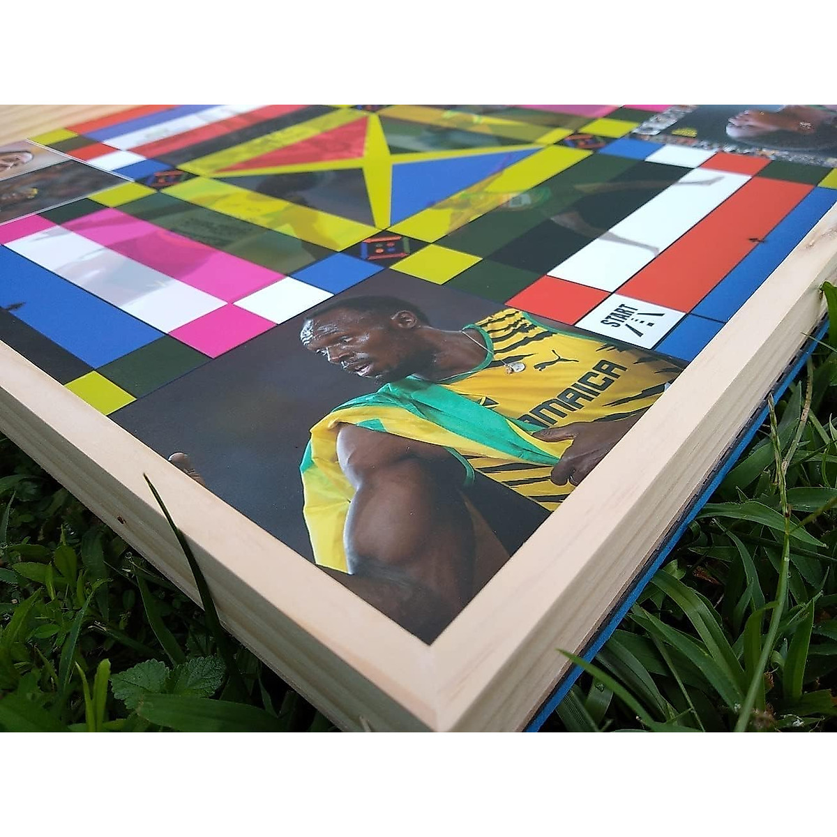 Jamaican Ludo Legendary Athletes Edition | 24in x 24in Board Game | Family Game Night Activity | Fun Easy Multi-Player Entertainment (Ludi/Ludy/Loodi)