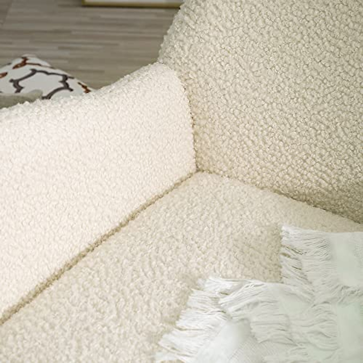 Morhome Upholstered Nursery Rocking Chair-Comfy Glider Rocker with Padded Seat, High Backrest, and Armrests for Living Room Bedroom Offices, Beige