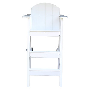 Lifeguard Chair 40" (Two Steps) White