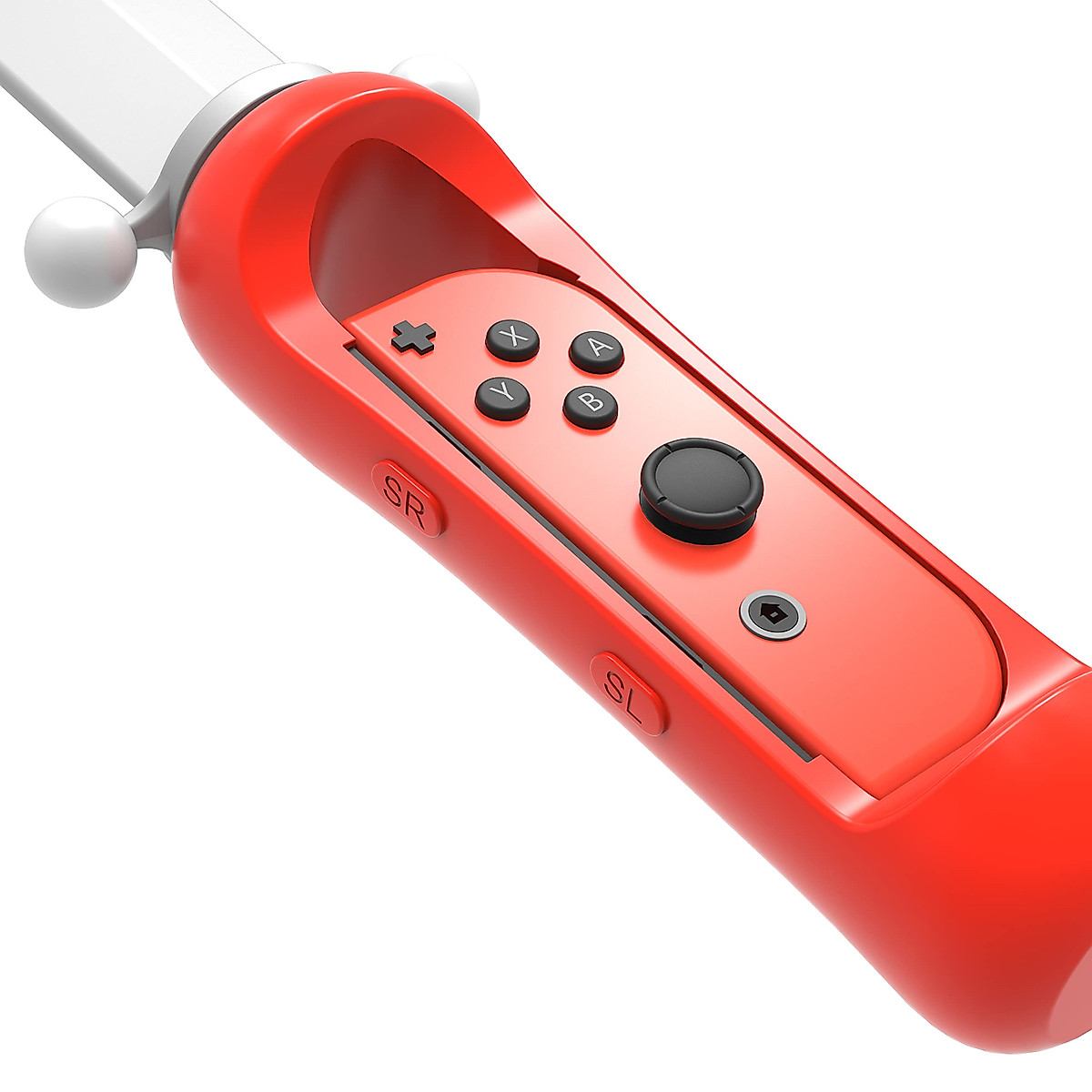 LED Sword Accessories Compatible with Nintendo Switch/Switch OLED (Red, 1 Pack), GH Joycon Right Games Sword Controller for Switch Sports Chambara, The Legend of Zelda: Skyward Sword HD, Skyrim