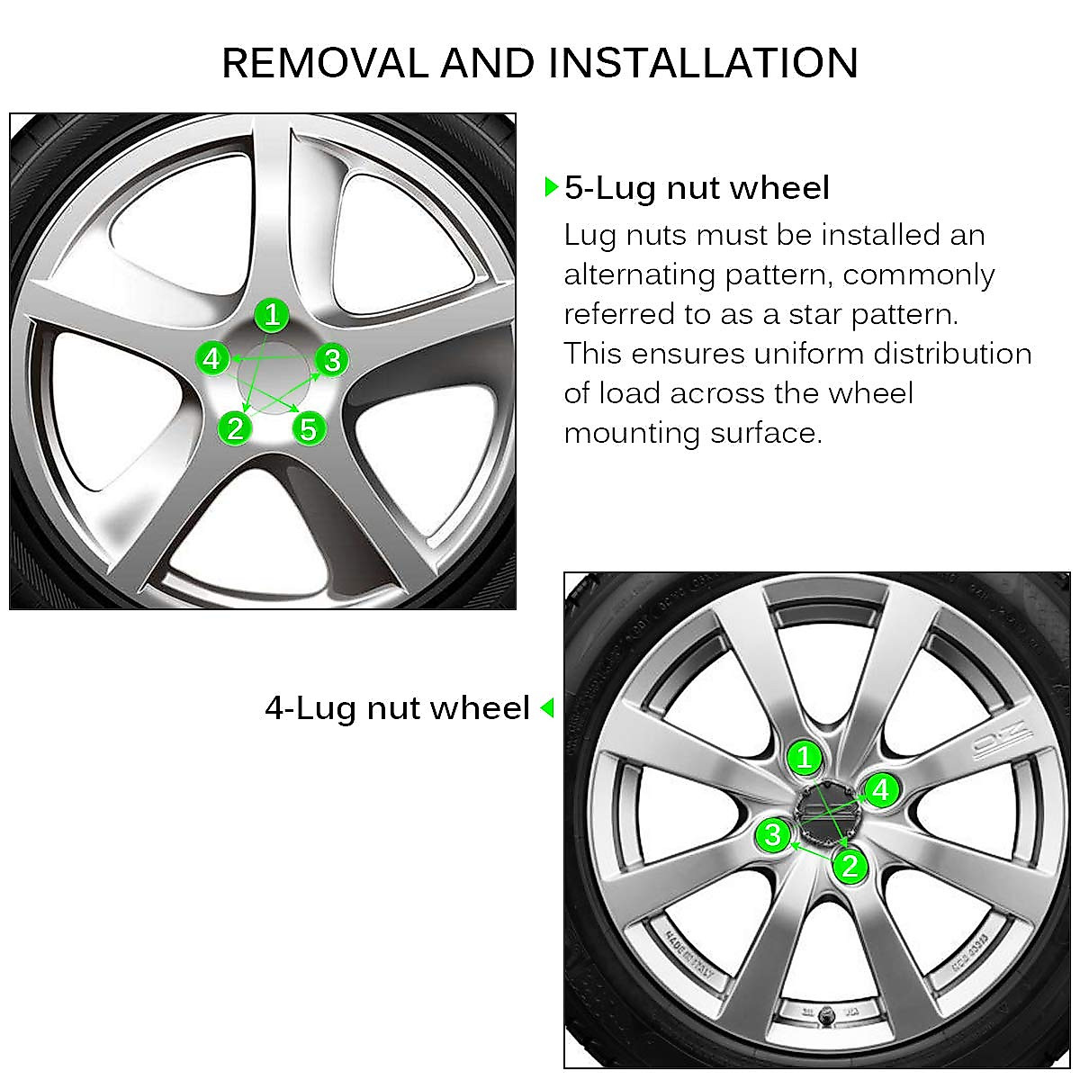 Chrome Lug Nuts - 12x1.5 Closed End Bulge Acorn Lug Nuts - Cone Seat - 19mm Hex Wheel Lug Nuts Compatible for 2009-2019 Ford Escape, 2012-2019 Ford Focus, 2009-2019 Ford Fusion, Pack of 20 Pcs
