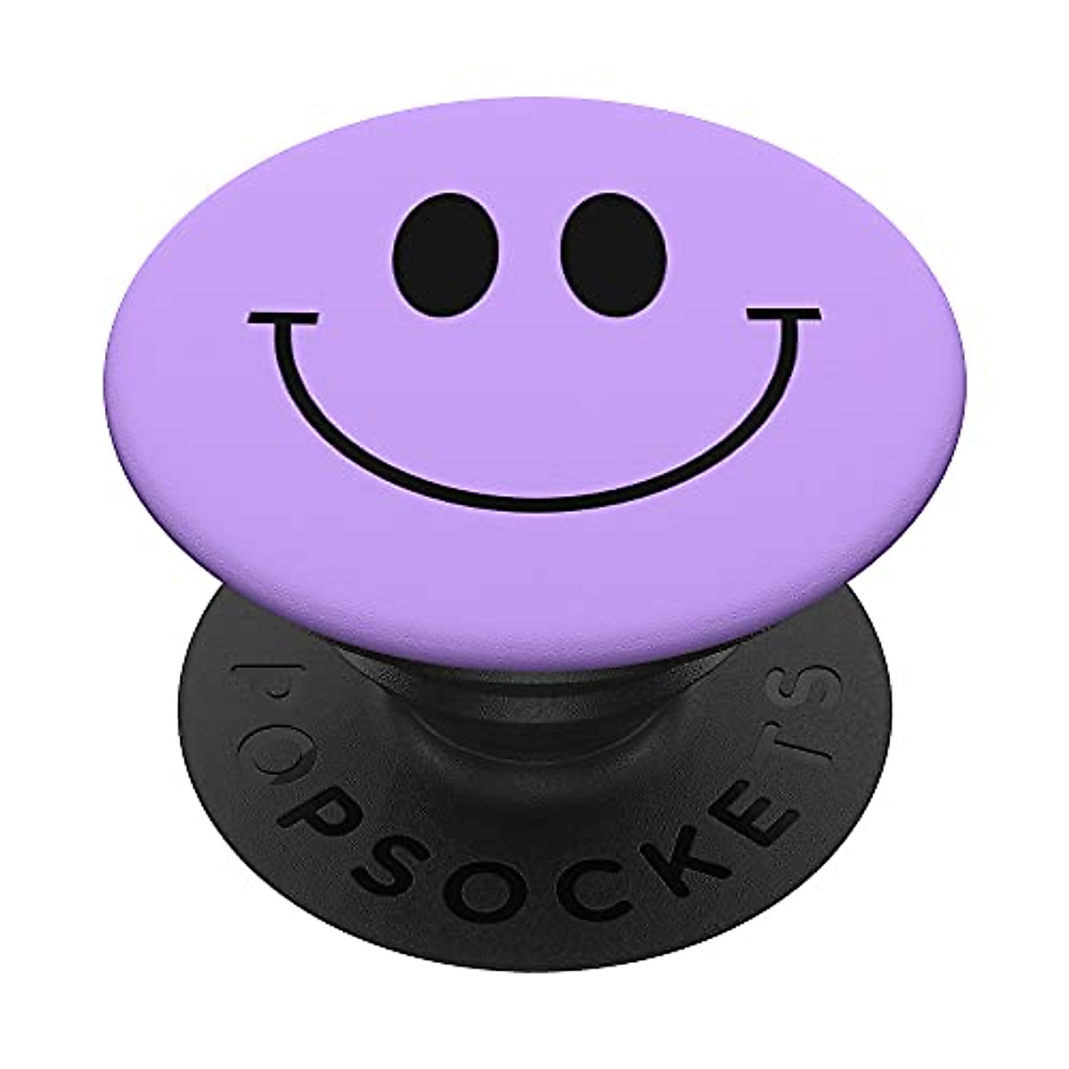 Lavender Purple Smile Face Happy Emoticon Smiling 90s y2k PopSockets Swappable PopGrip