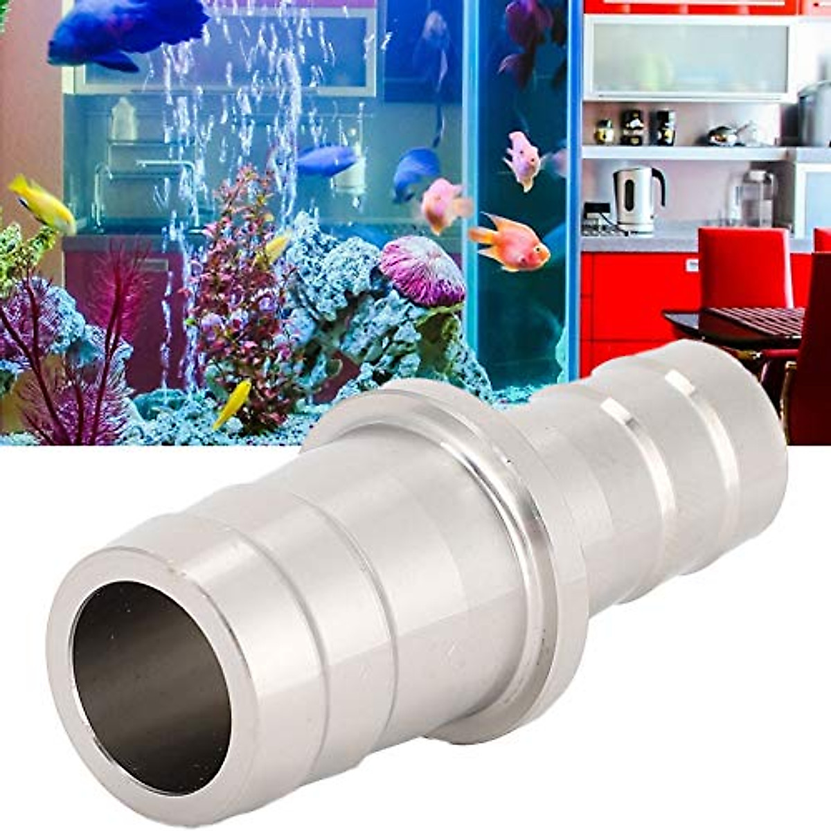 Aquarium Hose Adapter, Stainless Steel Fish Tank Water Pipe Adapter Converter Aquarium Tubing Pipe Connector Hose Joint Fittings(12mm to 16mm)