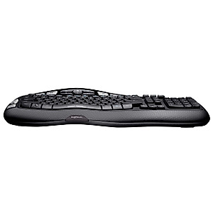 Logitech MX Vertical Wireless Mouse, K350 Wireless Wave Keyboard - Graphite & Black, 4000 DPI, 10m Range, 4 Month Battery, Ergonomic, Rechargeable, Ambidextrous, Windows & MacOS Compatible
