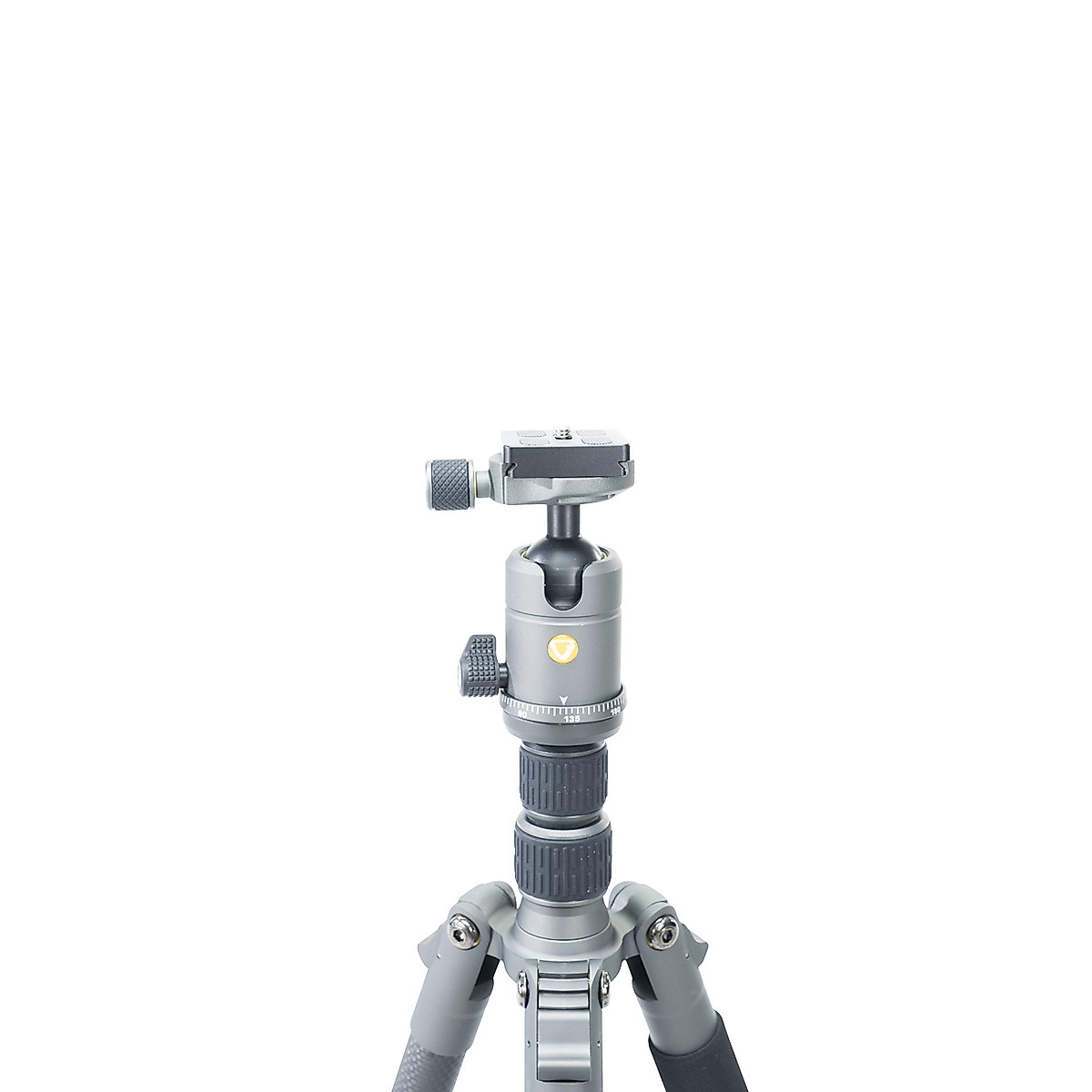 Vanguard VEO2GO235CB Carbon Fiber Travel Tripod with Ball Head for Sony, Nikon, Canon, Fujifilm Mirrorless, Compact System Camera (CSC), DSLR Grey