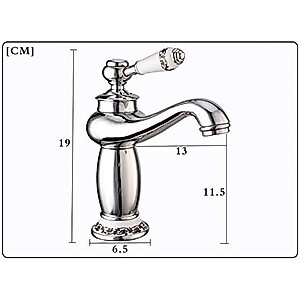 Kitchen & Bath Fixtures Taps Faucet,Hot and Cold Mixer Faucet Kitchen Faucet Bathroom Single Hole Basin Faucet, B,B