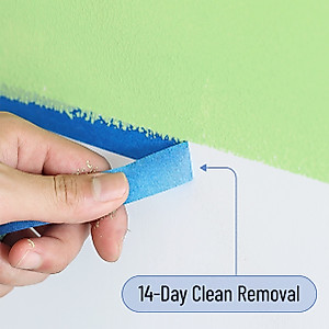 Bates- Painters Tape, 0.7 inch Paint Tape, 3 Pack of Painter Tape, Painting Tape, Masking Tape, Blue Masking Tape, Painting Supplies, Wall Safe Tape, Paint Tape, Blue Painter Tape, Tape for Drop Cloth