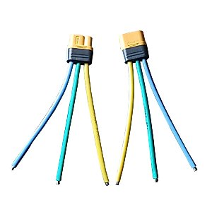 JINOARC 1Pair RC Charger Cable MR60 Pigtail Wire 14awg 100mm Female Male for FPV Drone Motor ESC