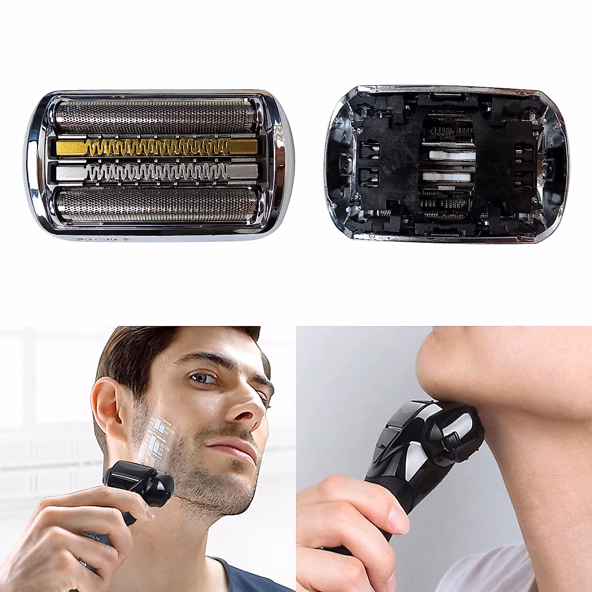 2023 Version Series 9 92S 94M Replacement Electric Shaver Replacement Head for Br aun All 2023 Version Series 9 Electric Razors 9290cc, 9291cc, 9370cc, 9293s, 9385cc, 9390cc, 9330s, 9296cc Silver