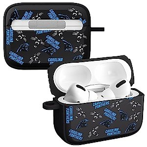 GAME TIME Carolina Panthers HDX Case Cover Compatible with Apple AirPods Pro 1 & 2 (Select)