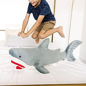 Melissa & Doug Giant Shark - Lifelike Stuffed Animal (over 3 feet long)