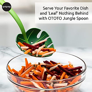 OTOTO Jungle Spoon Monstera Cooking Spoon for Nonstick Cookware- Certified BPA-Free Kitchen Spoon High Heat Resistant Nylon Spoon for Cooking- Kitchen Utensil Spoon Designed for Cooking Baking Mixing