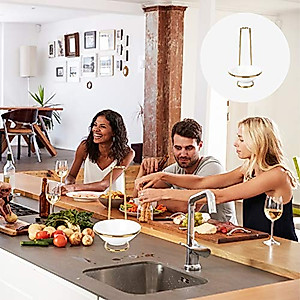 YARNOW Upright Stovetop Drip Catcher Spoon Rest, 1PC White Ceramic Single Ladle Spoon Rest Holder with Stainless Steel Rack