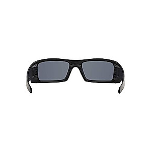 Oakley GASCAN OO9014 Sunglasses for Men + Vision Group Accessories Bundle(Matte Black/Grey (03-473), 61)