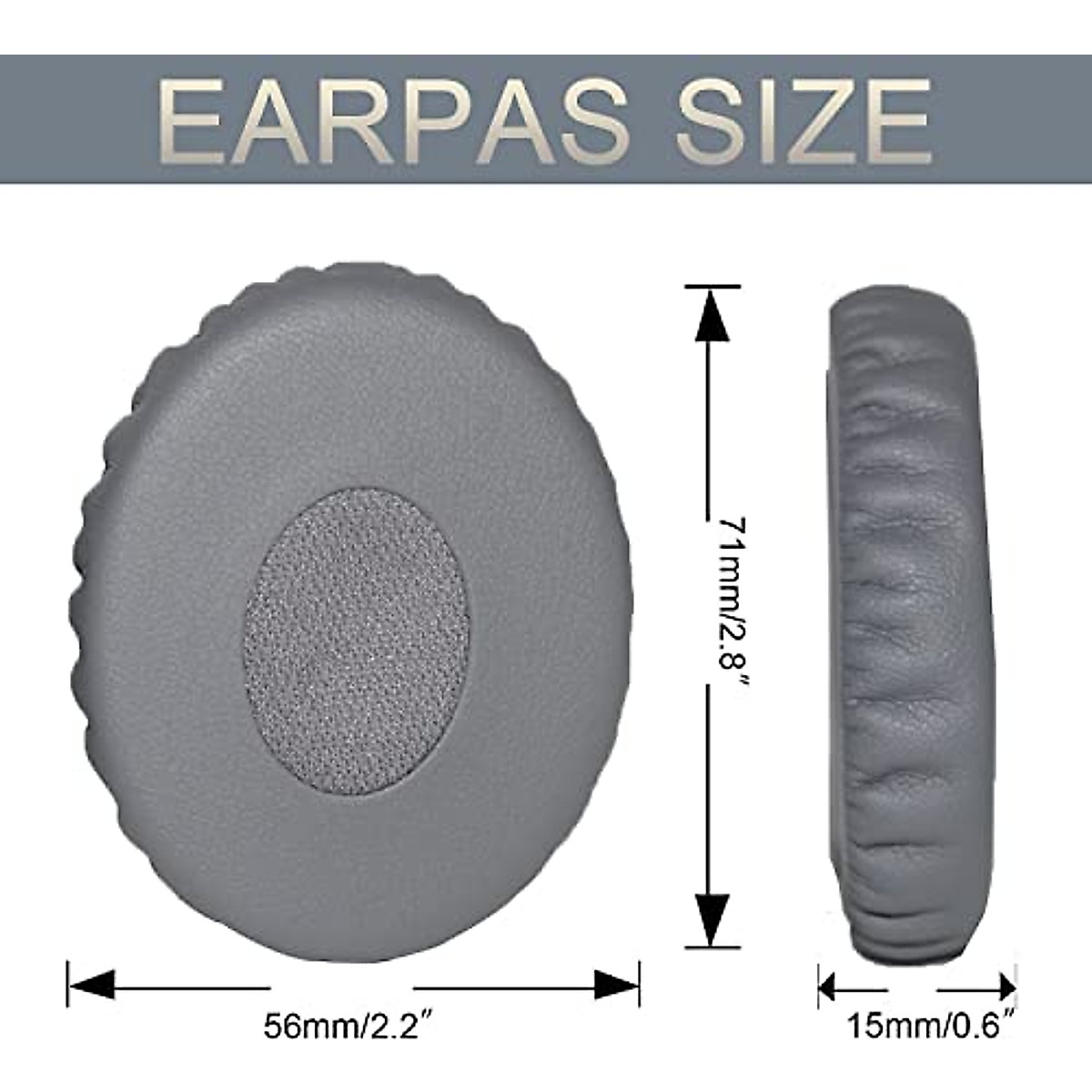 Replacement OE2 Ear Pads Earpads Cushion Ear Cups Compatible with Bose OE2 OE2i Soundtrue SoundLink On-Ear Headphones (Grey)