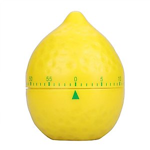 Kitchen Timer,60 Minutes Cooking Timer, Cute Craft Lemon Classroom Timer with 360° Rotating Countdown, Durable Mechanical Lemon Reminder, Kitchen Timer Clock for Kids Teachers Adults