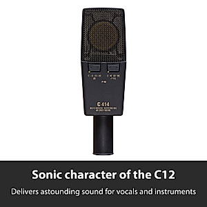 AKG Pro Audio C414 XLII Vocal Condenser Microphone, Multipattern (Renewed)