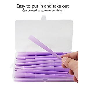 NIVESY 50 Pack 4 inch ConeRolls Paper Natural Paper and SpoonShape Tool Set (Purple)