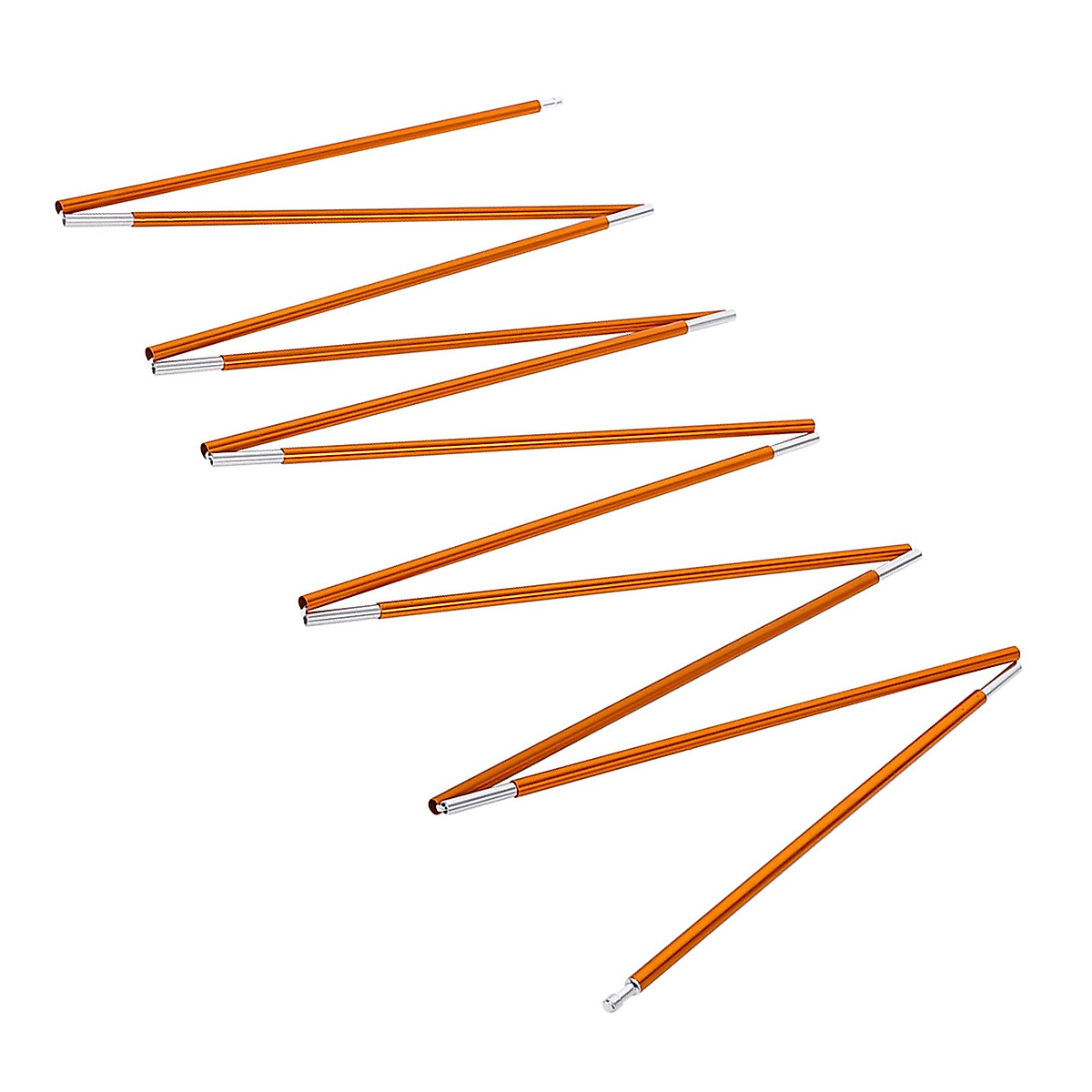 Tent Pole Folding Fiber Glass Rod Double Replacement Tent Pole Support Frames for Awning Poles Camping Hiking