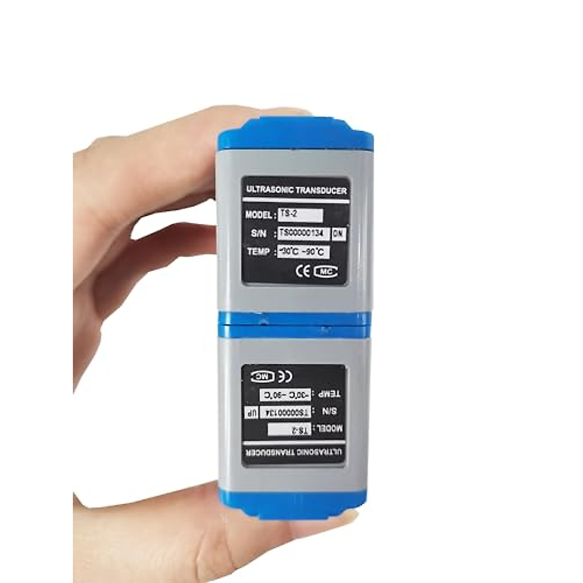 CNYST Ultrasonic Flow Meter Transducer TS-2 Small Sensor for Flowmeter Apply for TUF-2000H/ TUF-2000P/ TUC-2000E for Pipe Diameter DN25~100mm Small Transducer Temperature -30~90°C