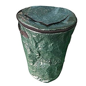 Collapsible Compost Bin,Yard Waste Bag, Reusable Heavy Duty Leaf Waste Bag Yard Compost Bin Composting Fruit