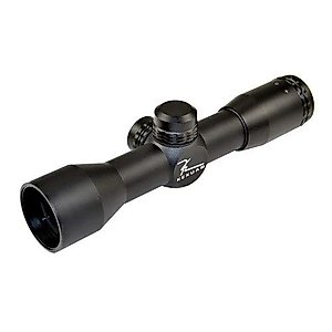DB TAC INC 4X32 Compact Scope with Mil-Dot Reticle and 1" Picatinny Scope Rings