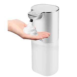 Cheftick Soap Dispenser, Automatic Foaming Soap Dispenser with 4 Adjustable Volume Control, Touchless Rechargeable Hands Free Auto Soap Dispenser for Kitchen, Bathroom, Hotel, Restaurant,13.5oz/ 400ml