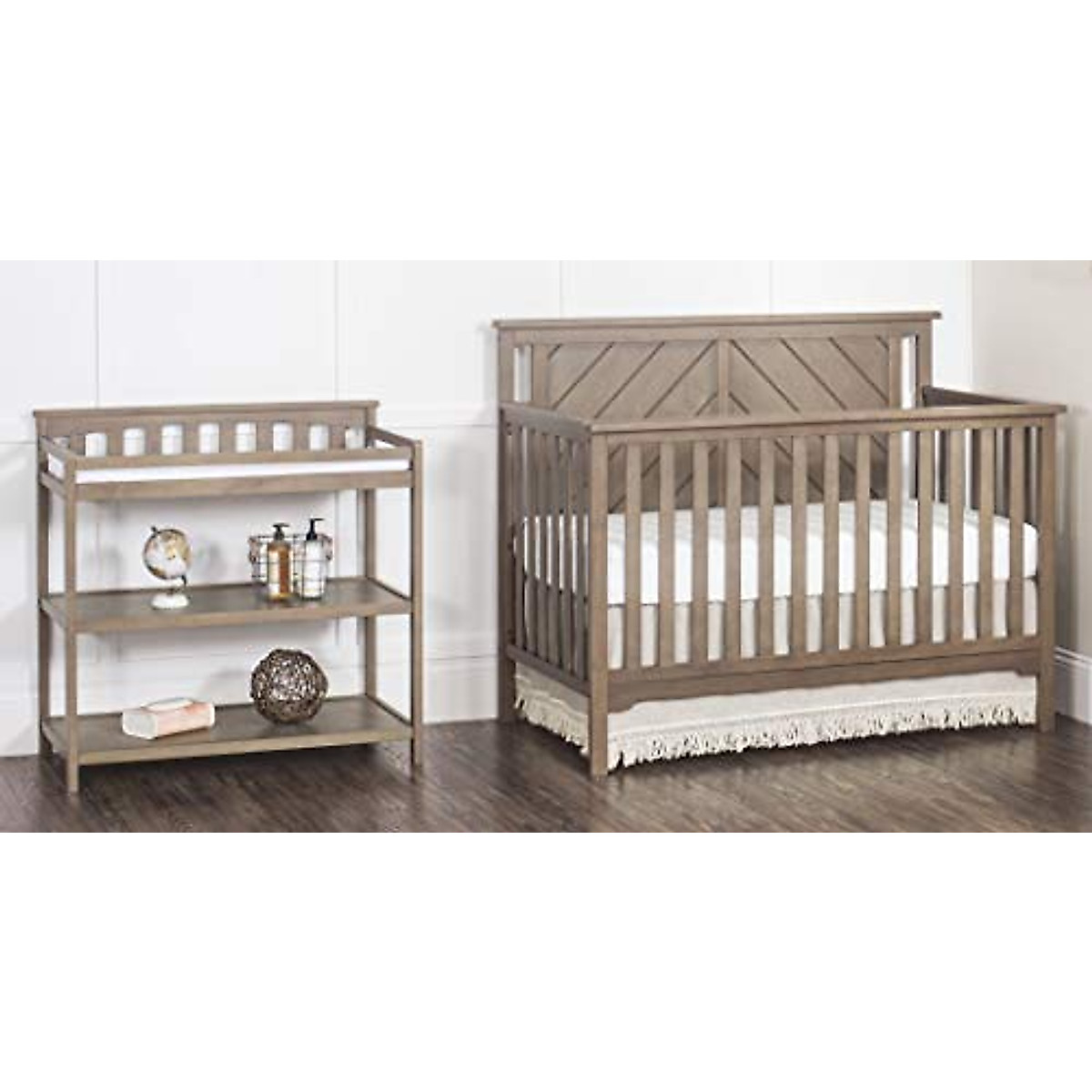 Forever Eclectic Hampton Flat-Top 4-in-1 Convertible Baby Crib