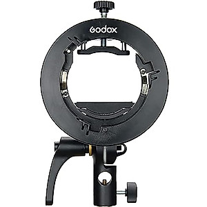 Godox S2 Bowen Mount S-Type Flash Holder Bracket for Godox V1 V860II AD200 AD200Pro AD400Pro Speedlite Strobe Flash