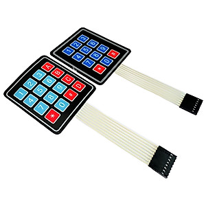 DIYables 3x4 4x4 Membrane Matrix Keypad for Arduino, ESP32, ESP8266, for Raspberry Pi