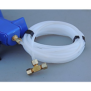 Easy-Clean Auto-Fill Water Bowl with Indoor Installation Kit and 25 foot of Poly-tubing,Blue