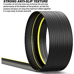 Jin&Bao Universal Garage Door Threshold Seal Strip 20FT Kit, Bottom Waterproof Rubber Weather Stripping Replacement