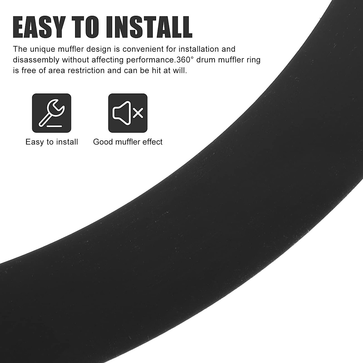 Milisten 4pcs Drum Dampener Gel Transparent Drum Dampener Soft Drum Damper Gel Pads Drum Silencers for Drums Tone Control Supplies Black, 40.5X40.5X0.2CM, H19C20614EKCK